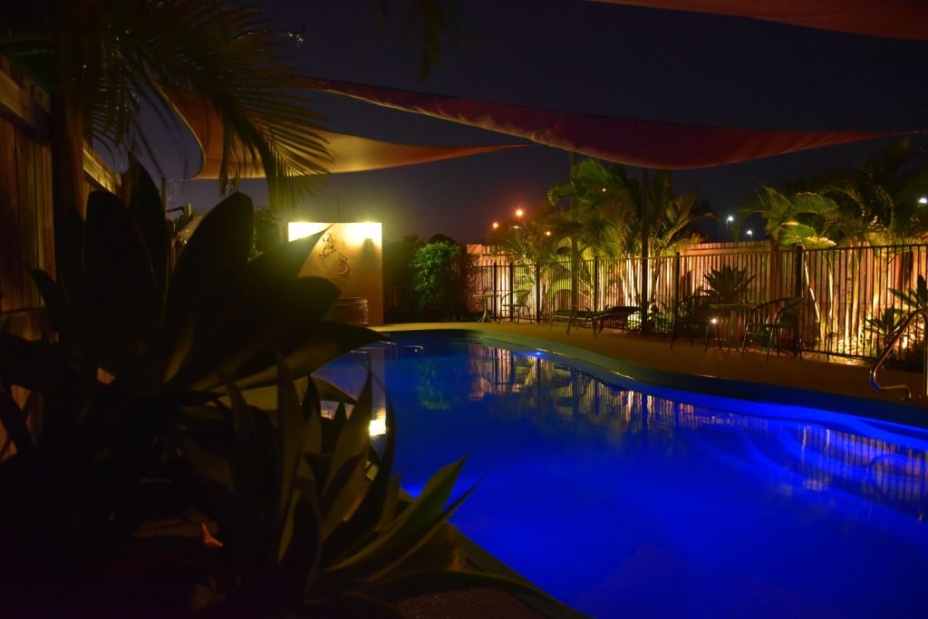 Saltwater Pool & BBQ – Relaxation Area | Bluewater Harbour Motel ...